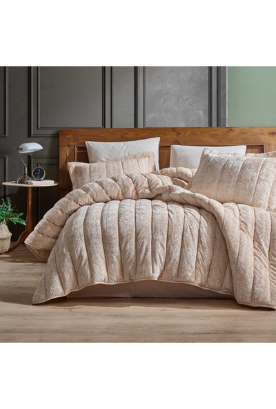 Elart Comfort Yeni Nesil Uykuseti - 6 Parça Velvet Cappuccino (230X220CM) Elart Comfort Yeni Nesil Uykuseti - 6 Parça Velvet Cappuccino (230X220CM)