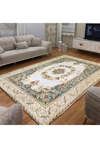 Allgelsin Çepeçevre Lastikli Halı Örtüsü Dekoratif Halı Kılıfı