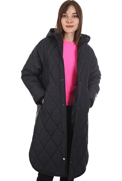 Brendon Kadın Uzun Mont Siyah/black 21W32000002