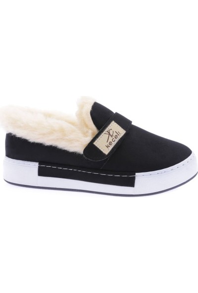 Dgn H01 Kadın Kalın Taban Içi Kürklü Casual Ayakkabı