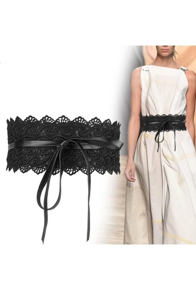 Charge Dantelli Korse Bağlamalı Kadın Kemer