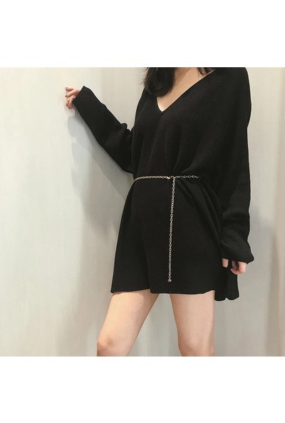 Charge Ince Zincir Metal Kadın Kemer