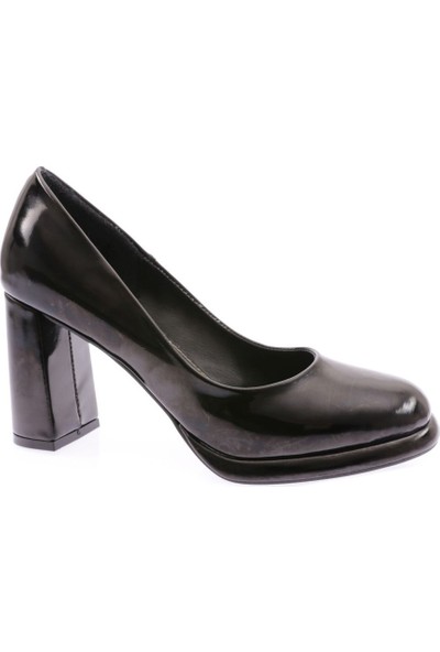 Dgn 7910 Kadın Yuvarlak Burun Topuklu Ayakkabı