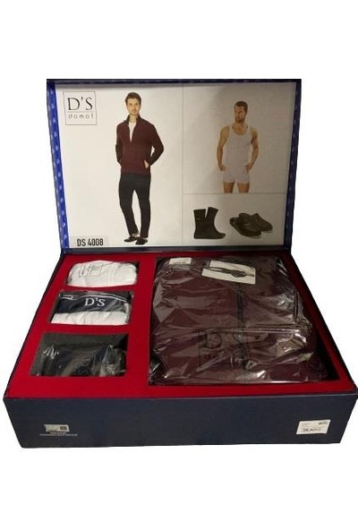 D's Damat Erkek 6'lı Ceyiz Seti 4008 - Bordo