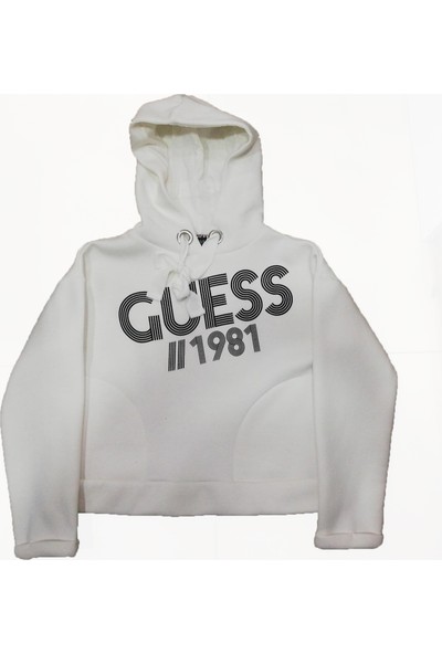 Guess Beyaz 1981 Iki Iplik Kadın Sweat Guess Beyaz 1981 Iki Iplik Kadın Sweat