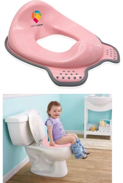 Localshop Bebek Klozet Oturağı Tuvalet Eğitici Klozet Adaptörü Pembe Localshop Bebek Klozet Oturağı Tuvalet Eğitici Klozet Adaptörü Pembe