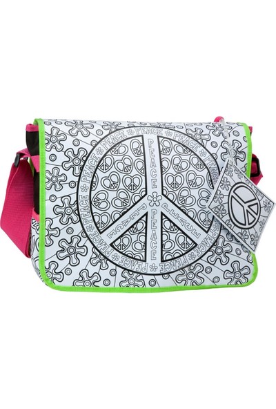 Vitrinmixmini Boyanabilir Askılı Çanta - Boya Kalemi Hediyeli