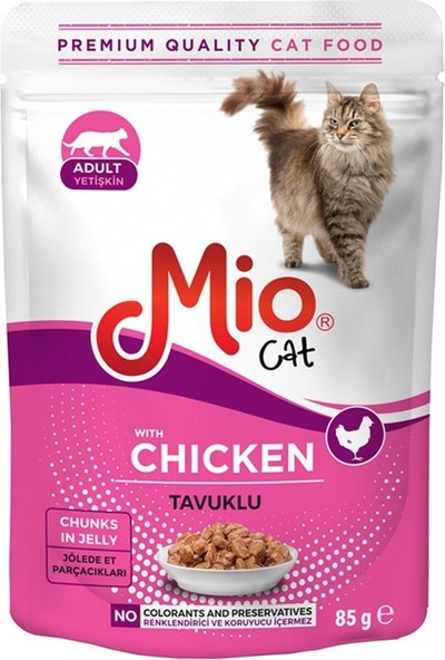Mio Cat Tahılsız Jöle Tavuklu Kedi Maması 6'lı Mio Cat Tahılsız Jöle Tavuklu Kedi Maması 6'lı