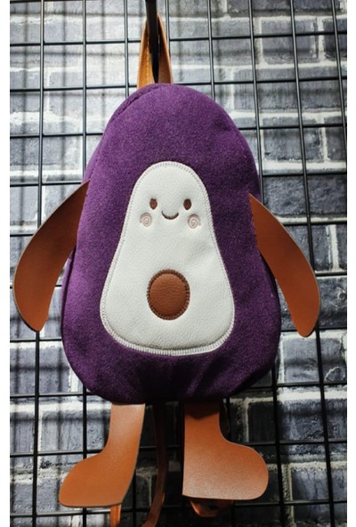 Sepete Ekle Mor Avokado Sevimli Mini Çocuk Sırt Çantası Sepete Ekle Mor Avokado Sevimli Mini Çocuk Sırt Çantası