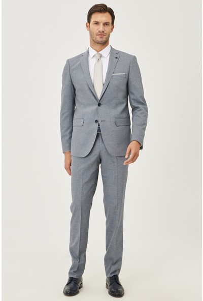 Altınyıldız Classics Slim Fit Desenli Takım Elbise