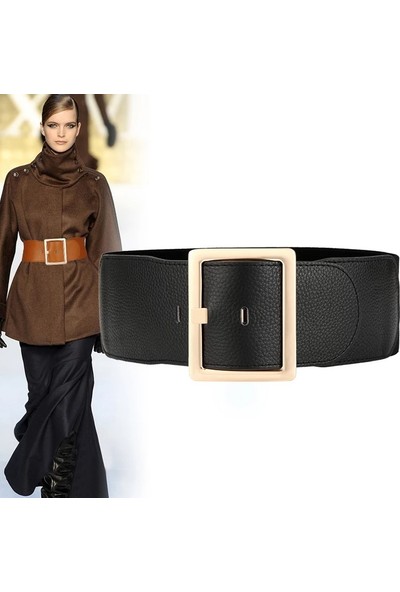 Charge Büyük Metal Tokalı Elastik Kadın Kemer