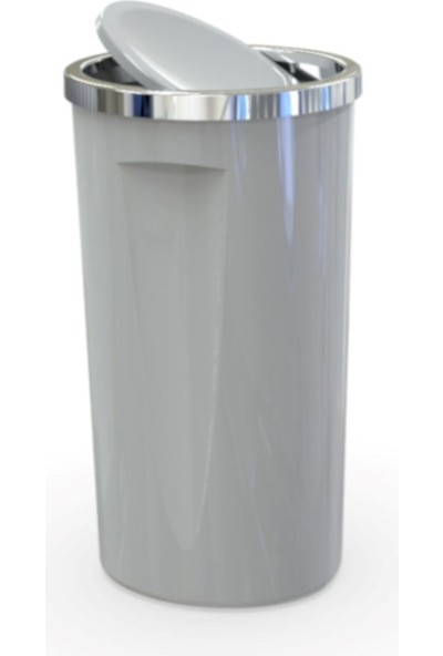Primanova M-E76-07 Lenox Çöp Kovası Gri 35 Lt