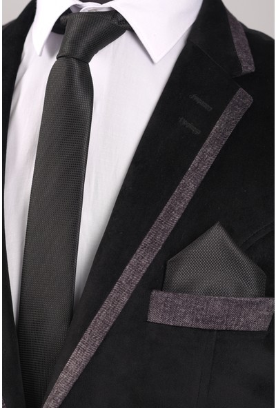 Esgue Desenli Kravat & Mendil