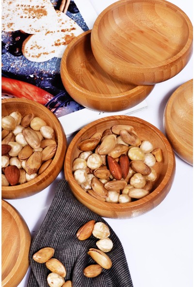 Porselen Diyarı 6'lı Bambu Çerezlik 10 cm