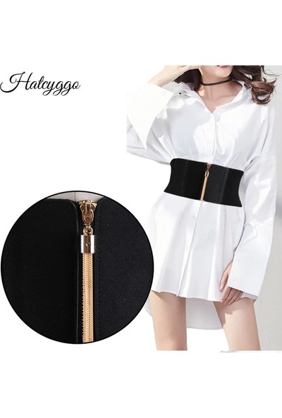 Charge Fermuarlı Elastik Kadın Kemer