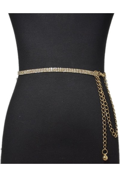 Charge Kristal Taşlı Zincir Kadın Kemer Charge Kristal Taşlı Zincir Kadın Kemer