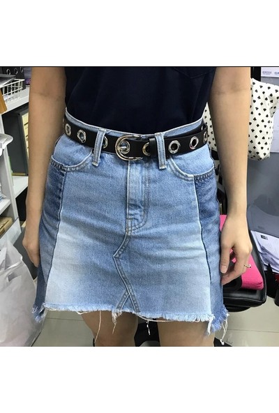 Charge Büyük Zımbalı Deri Kadın Kemer