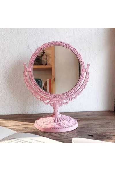 For You Plastik Yuvarlak Mini Boy Pembe Ayaklı Makyaj Aynası 18 cm For You Plastik Yuvarlak Mini Boy Pembe Ayaklı Makyaj Aynası 18 cm
