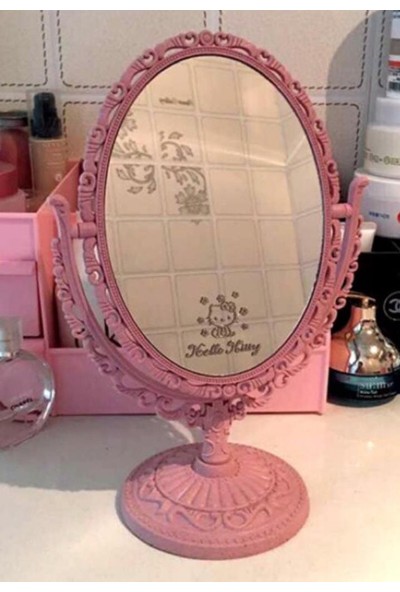 For You Pembe Plastik Yuvarlak Mini Boy Ayaklı Makyaj Aynası 20 cm For You Pembe Plastik Yuvarlak Mini Boy Ayaklı Makyaj Aynası 20 cm