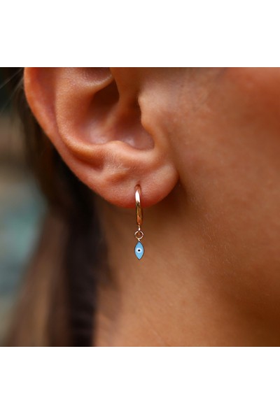 Çağdaş Kuyumculuk Halka Göz Küpe