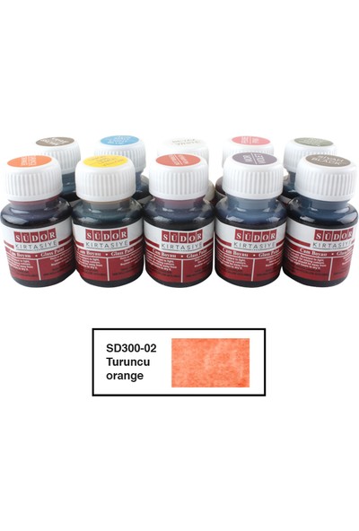 Südor Turuncu Su Bazlı Cam Boyası 15 Ml