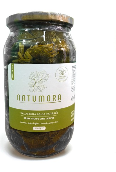 Natumora Asma Yaprağı 1kg Cam Kavanoz Natumora Asma Yaprağı 1kg Cam Kavanoz