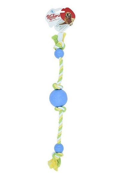 Natura Plastik Üç Toplu İki Uç Köpek Çiğneme Oyuncağı 46 cm Natura Plastik Üç Toplu İki Uç Köpek Çiğneme Oyuncağı 46 cm