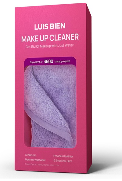 Luis Bien Make Up Cleaner-Makyaj ve Yüz Temizleyici Lila Havlu Luis Bien Make Up Cleaner-Makyaj ve Yüz Temizleyici Lila Havlu