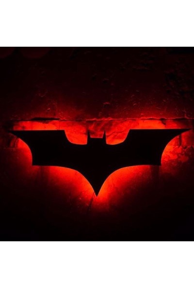 Dekor Hediyelik Batman Ledli Duvar Süsü Mdf Tablo Duvar Aksesuarı Ahşap Tablo Dekor Hediyelik Batman Ledli Duvar Süsü Mdf Tablo Duvar Aksesuarı Ahşap Tablo