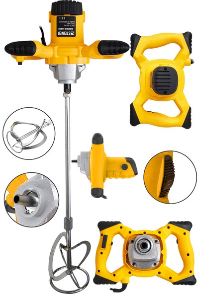 Steiner Germany Technology SRI-3000 Watt Bakır Sargı 6 Kademeli Alçı Boya ve Harç Karıştırıcı Mikser Steiner Germany Technology SRI-3000 Watt Bakır Sargı 6 Kademeli Alçı Boya ve Harç Karıştırıcı Mikser