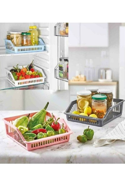 Mim Life 2 Adet Tezgah Üstü Dolap Içi Geniş Düzenleyici Buzdolabı Içi Organize Mim Life 2 Adet Tezgah Üstü Dolap Içi Geniş Düzenleyici Buzdolabı Içi Organize
