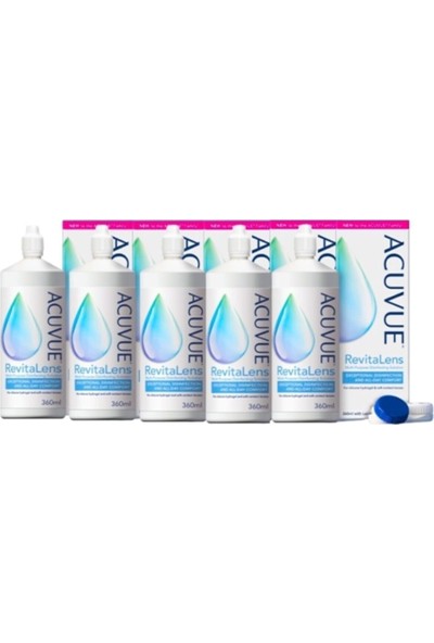 Acuvue 5 Adet Acuvue Revitalens 360ML Acuvue 5 Adet Acuvue Revitalens 360ML