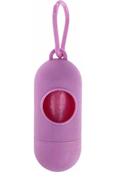 Mixpet Kapsül Şeklinde Taşıma Aparatlı Dışkı Poşeti Eflatun