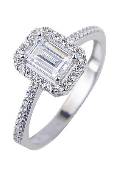 Poçan Kuyumculuk Baget Taşlı Yüzük