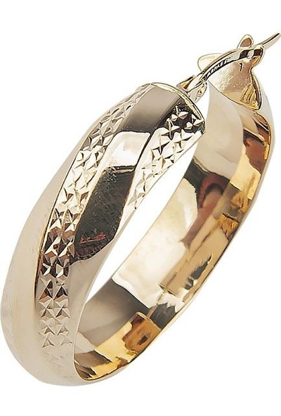 Poçan Kuyumculuk Kalemli Halka Küpe