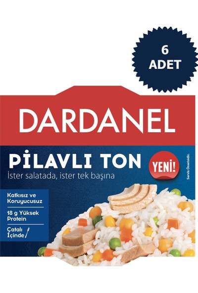 Dardanel Pilavlı Ton Balığı 185 gr 6'lı