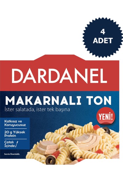Dardanel Makarnalı Ton Balığı 185 gr 4'lü