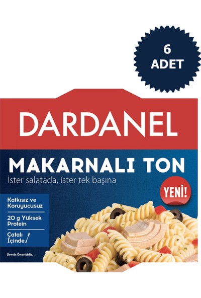 Dardanel Makarnalı Ton Balığı 185 gr 6'lı