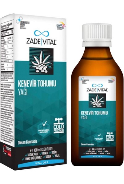 Zade Vital Kenevır Tohumu Yağı 150 ml