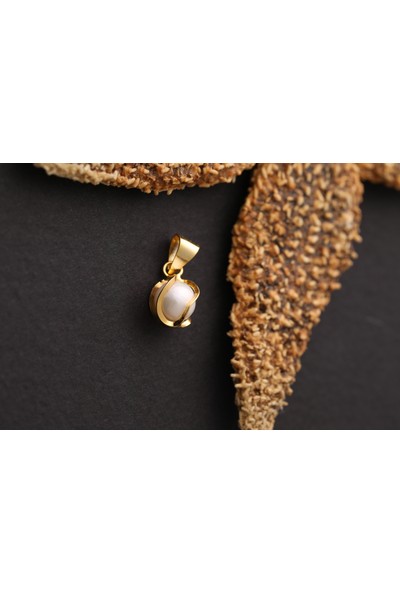 Milet Kuyumculuk 14 Ayar Altın Incili Kafesli El Işi Kolye Ucu