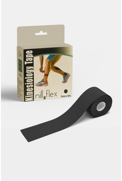 Nill Flex Kinesio Ağrı Sporcu Bandı Siyah Nill Flex Kinesio Ağrı Sporcu Bandı Siyah