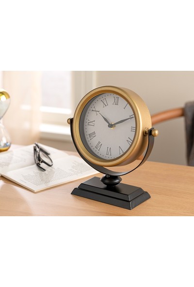 English Home Alexa Masa Saati 21X23X8.5CM Gold English Home Alexa Masa Saati 21X23X8.5CM Gold
