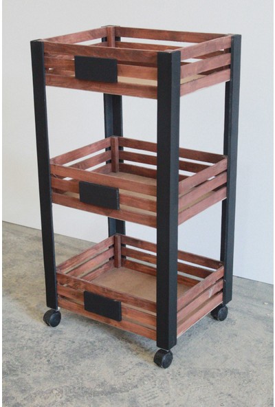 Demwood 40X30X75 Ebatlarında Klasik Ceviz Rengi Tekerli Levhalı Ahşap Sebze Meyvelik Dolap Raf Demwood 40X30X75 Ebatlarında Klasik Ceviz Rengi Tekerli Levhalı Ahşap Sebze Meyvelik Dolap Raf