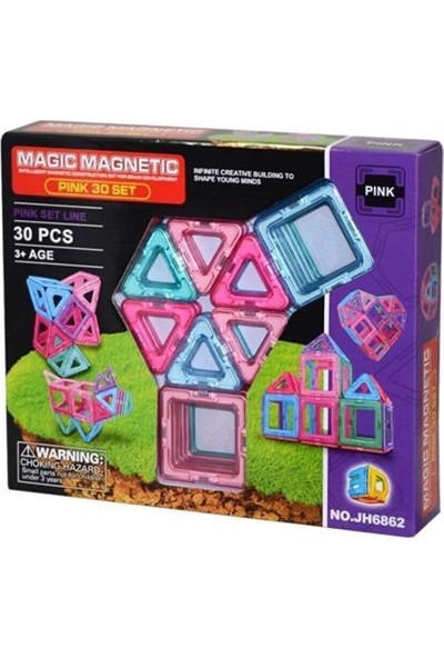 Kızılkaya oyuncak Magnetik 60 Parça Kare Üçgen