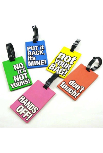 Sole Silikon Bavul Etiketi-Çanta Etiketi Isimlik - 3 Adet