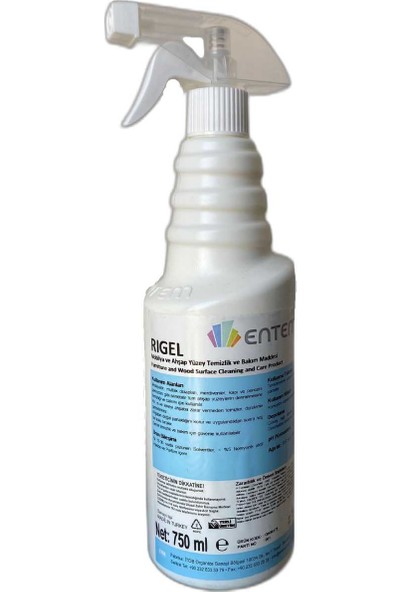 Entem Rigel 750 ml Ahşap Bakım ve Temizleme Ürünü Entem Rigel 750 ml Ahşap Bakım ve Temizleme Ürünü