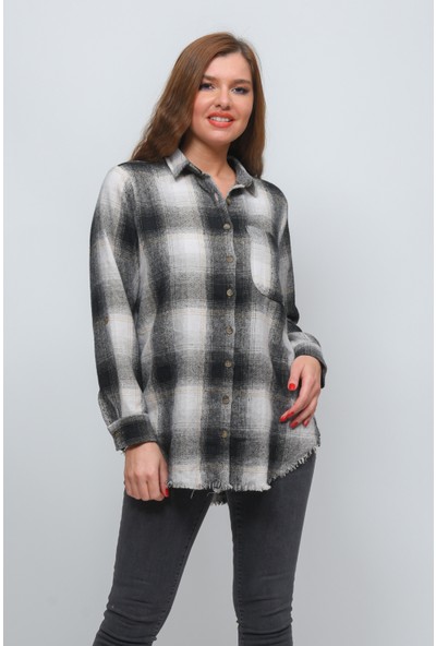 Tusse Klasik Ekose Desenli Battal Pamuklu Oversize Oduncu Gömlek Tusse Klasik Ekose Desenli Battal Pamuklu Oversize Oduncu Gömlek