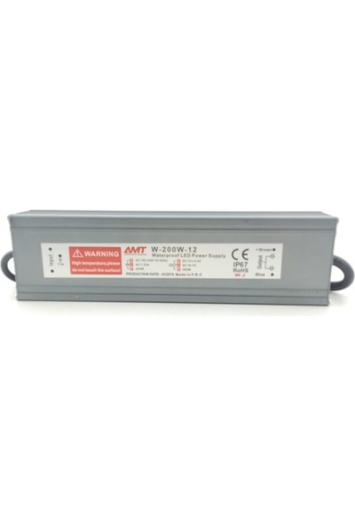 AMT 12 V 16,7 Ah Diş Mekan Trafo 200 W AMT 12 V 16,7 Ah Diş Mekan Trafo 200 W