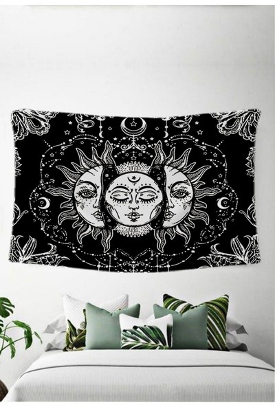 Alamodecor Güneş ve Ay (Sun And Moon) Duvar Örtüsü Alamodecor Güneş ve Ay (Sun And Moon) Duvar Örtüsü