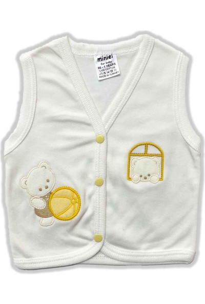 Minikel Seviayli Ayıcık Caaydan Bakıyor Penye Yelek Minikel Seviayli Ayıcık Caaydan Bakıyor Penye Yelek